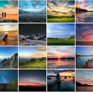 700 Nature Sky Overlays for Photoshop, Lightroom Nature Texture, Nature ...