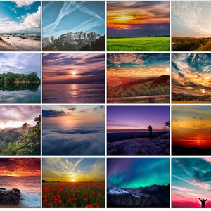 700 Nature Sky Overlays for Photoshop, Lightroom Nature Texture, Nature ...