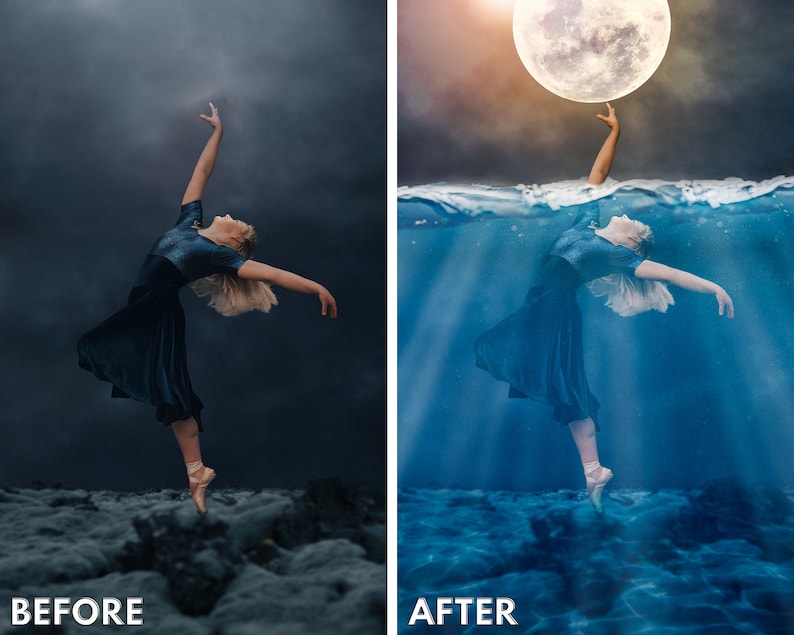 100 Moon PNG Overlays Crescent Moon Phases Red Moon Eclipse | Etsy