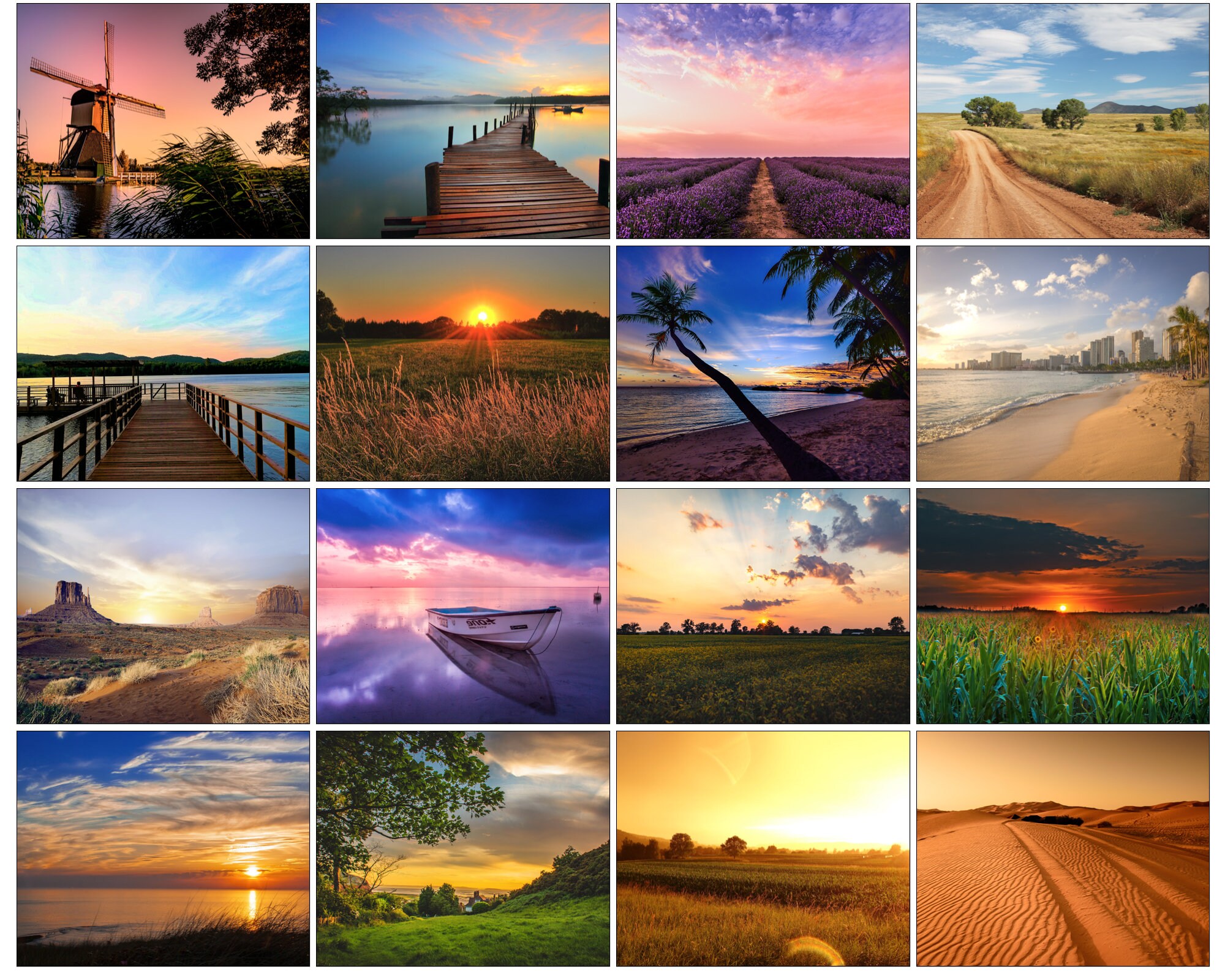 Sunset Sky Overlays for Photoshop Sunset Pictures Sunset - Etsy