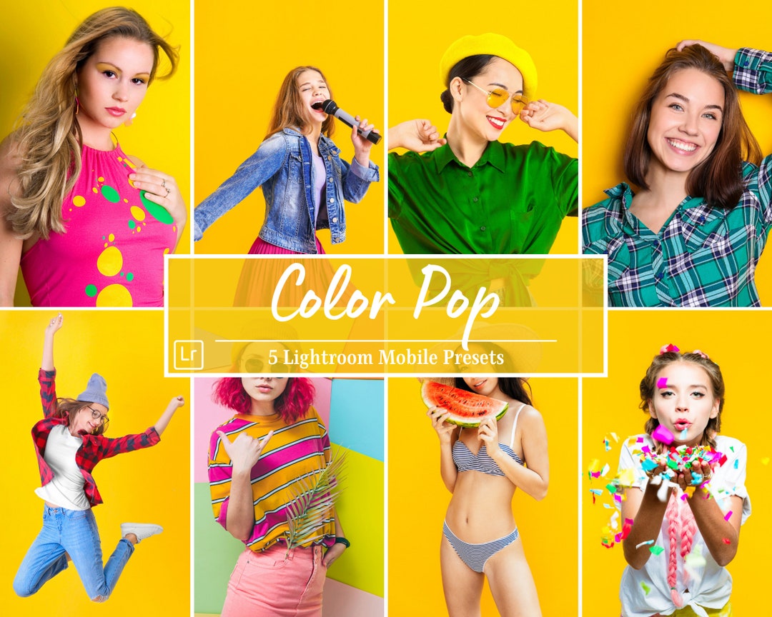 POP COLORS Presets, Brighter Colors Correction, Vibrant Color Grading ...