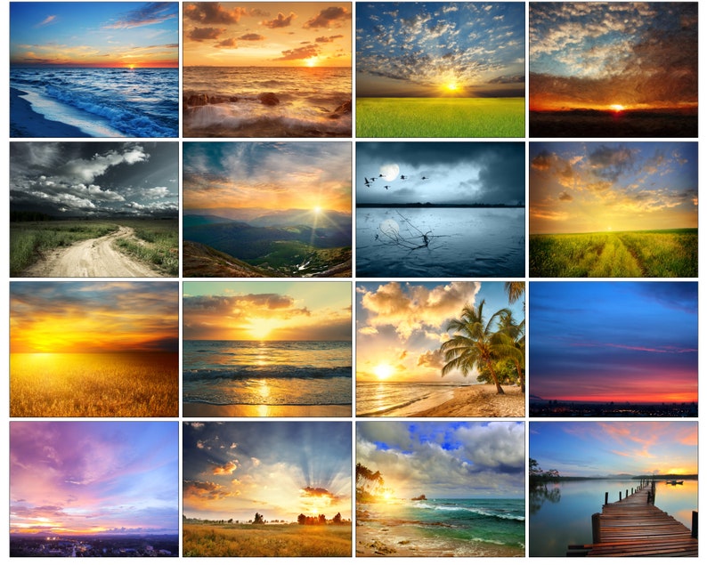 700 Nature Sky Overlays for Photoshop, Lightroom Nature Texture, Nature ...