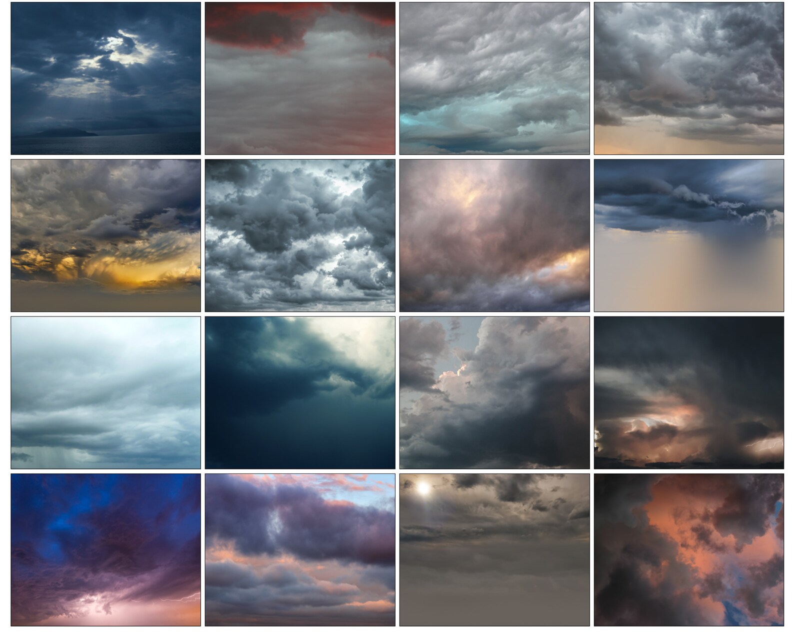 290 Storm and Lightning Sky Overlays Storm Sky Storm - Etsy