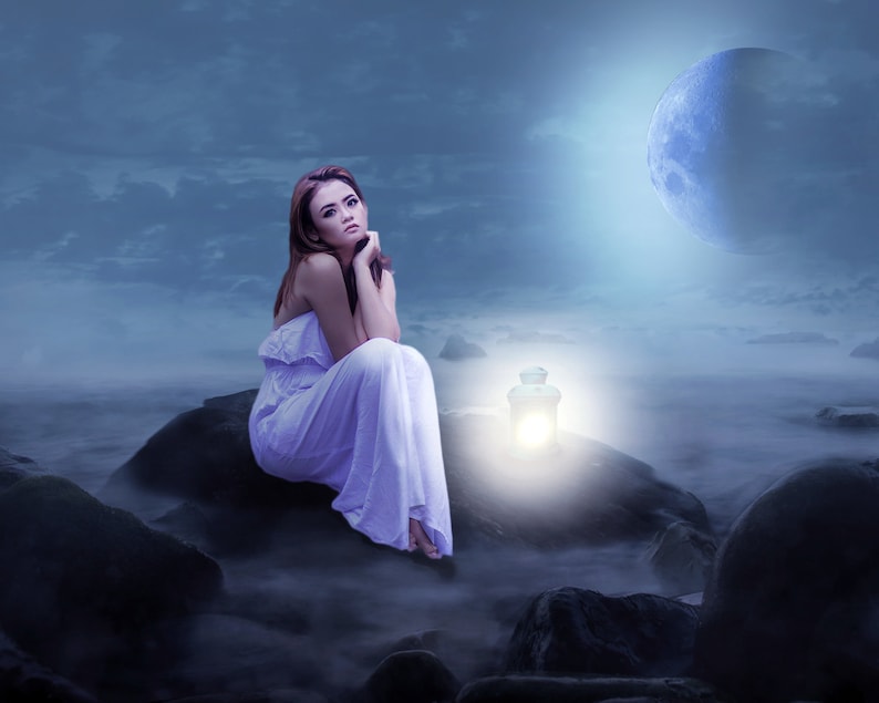 100 Moon PNG Overlays Crescent Moon Phases Red Moon Eclipse | Etsy