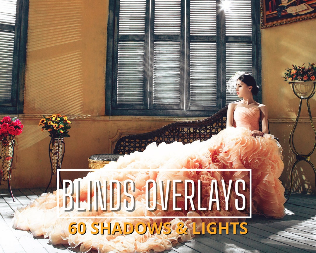 60 Blinds Shadow and Lights Overlays, Windows Blinds Shades, Light Cast ...