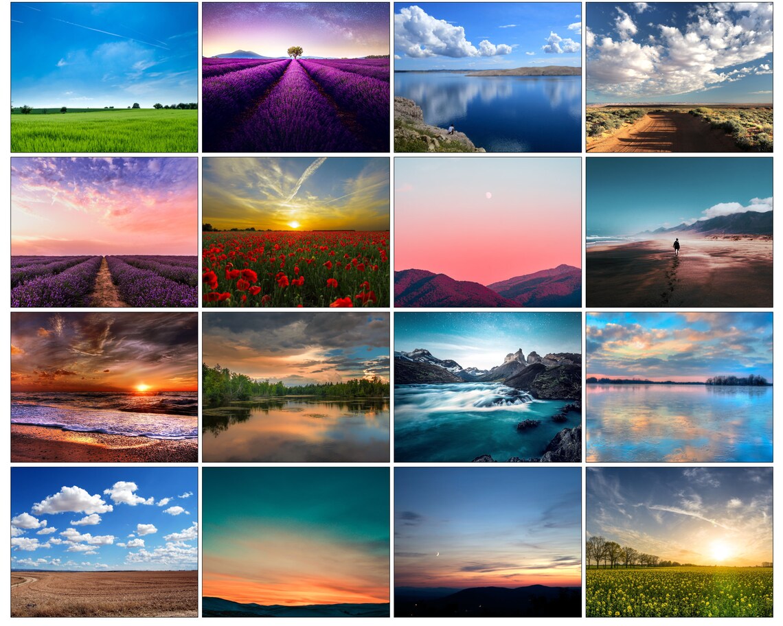 700 Nature Sky Overlays for Photoshop, Lightroom Nature Texture, Nature ...