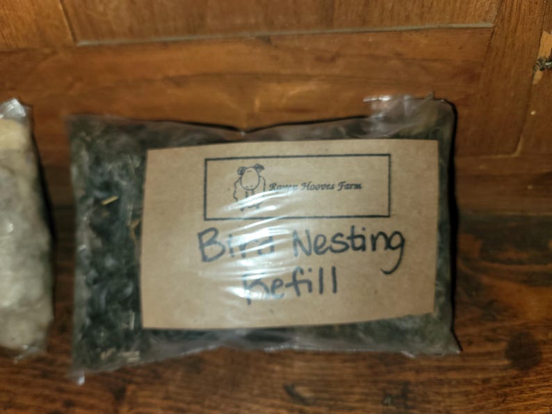 Raw Fiber Bird Nesting Refill Bag - Etsy