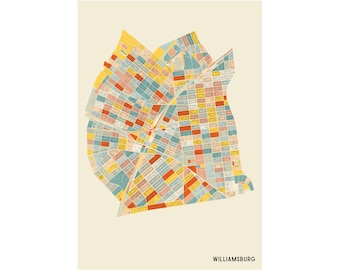 BED-STUY BROOKLYN Map Fine Art Giclée Print Museum Quality | Etsy