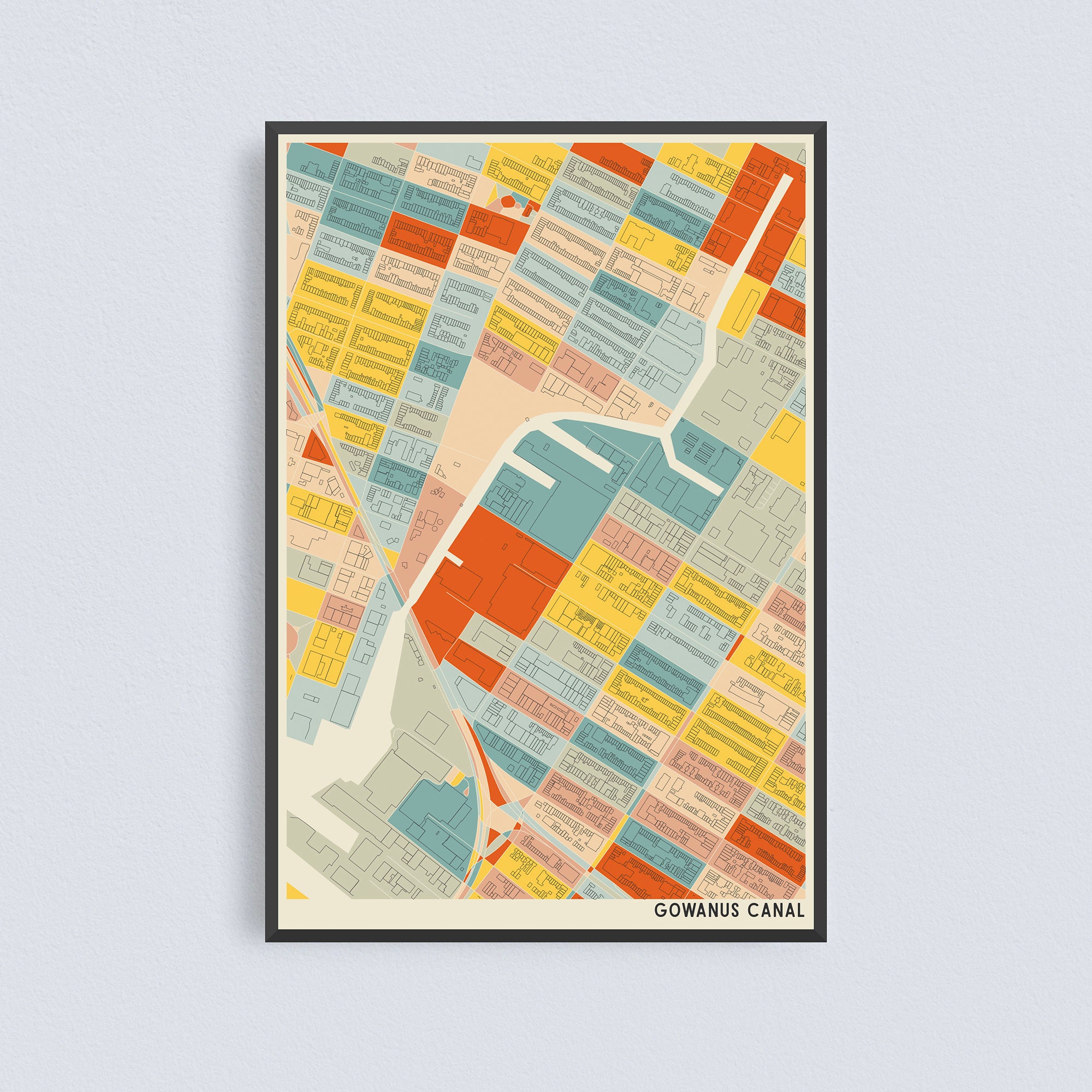 GOWANUS BROOKLYN MAP Fine Art Giclée Print Museum Quality | Etsy