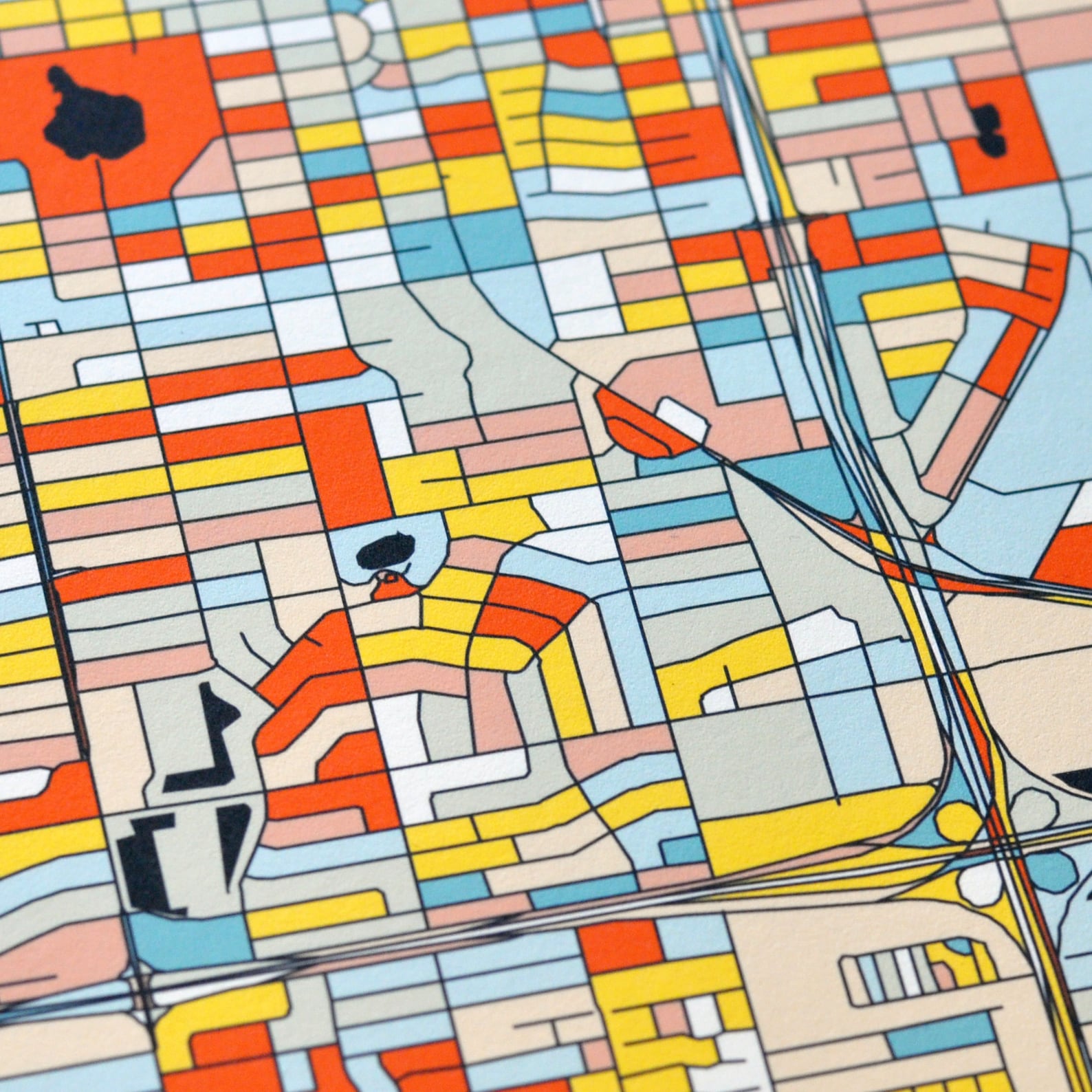 BEVERLY CHICAGO Neighborhood Map Fine Art Giclée Print | Etsy