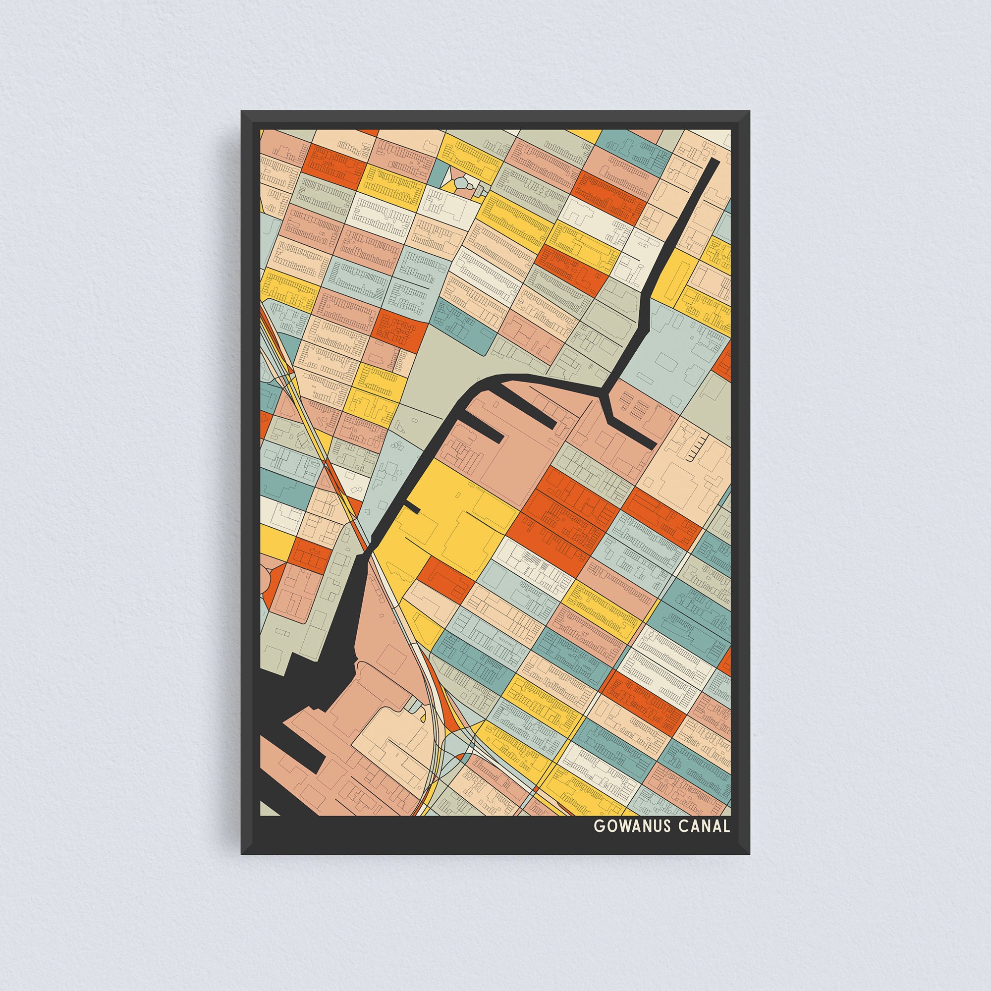 GOWANUS BROOKLYN MAP Fine Art Giclée Print Museum Quality | Etsy