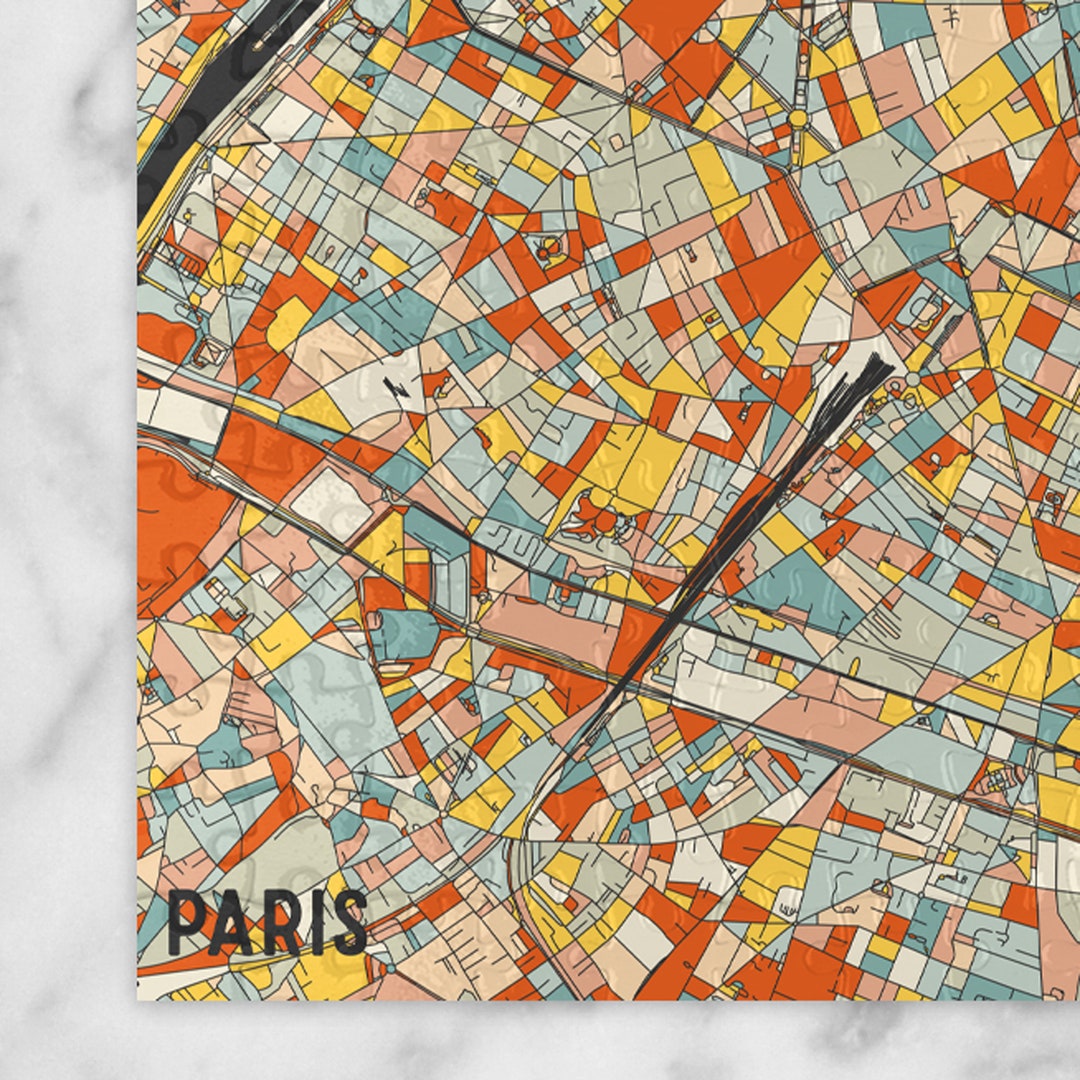 PUZZLE PARIS, FRANCE Street Map 520 Piece Premium Jigsaw 20x16 Inch - Etsy