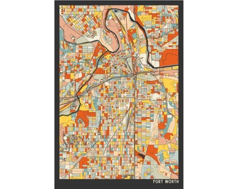 HOUSTON MAP Fine Art Giclée Print Museum Quality | Etsy