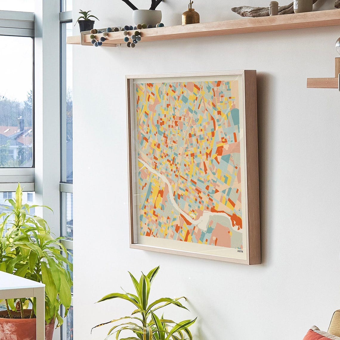 AGUASCALIENTES, Mexico, Street Map - Fine Art Giclée Print - Museum ...