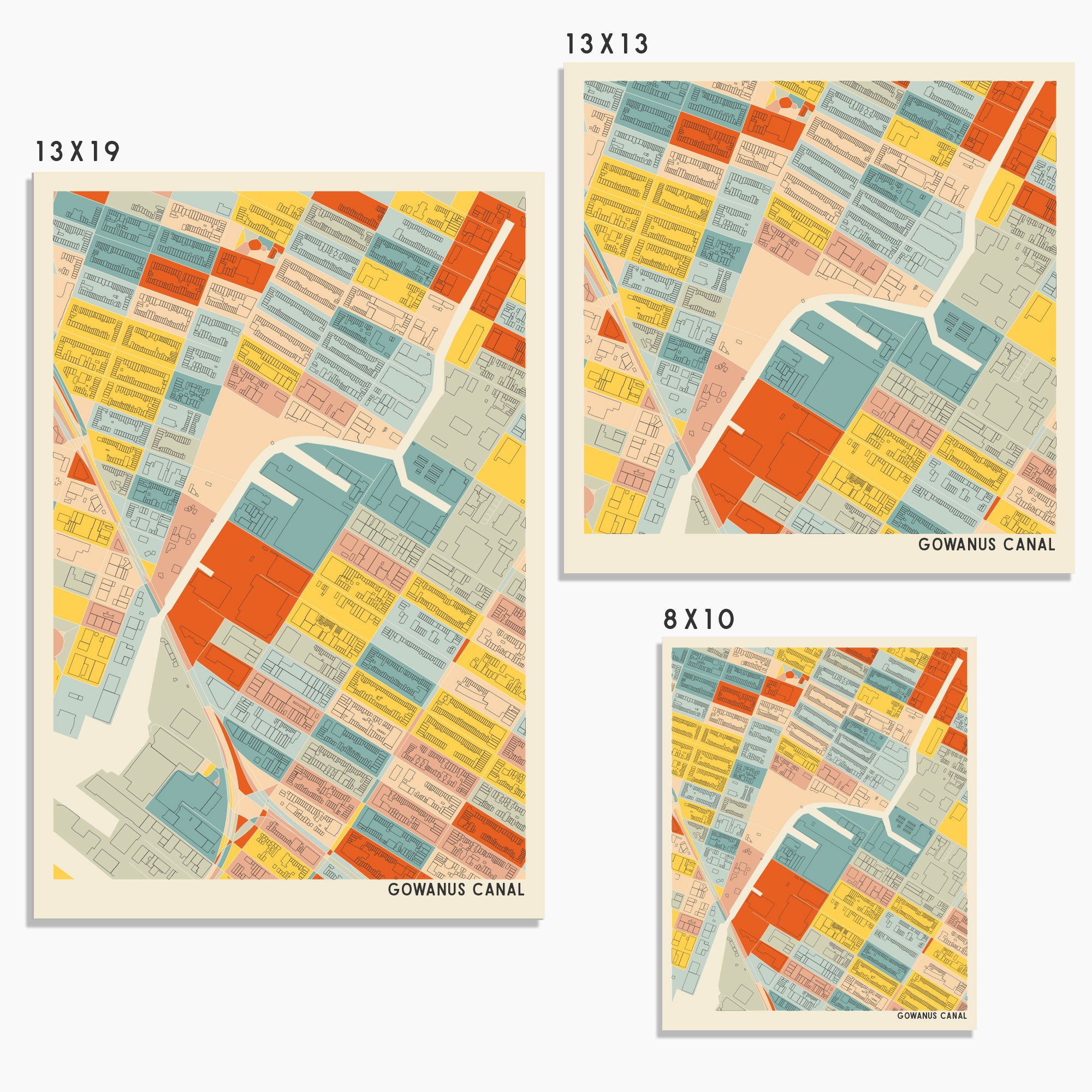 GOWANUS BROOKLYN MAP Fine Art Giclée Print Museum Quality | Etsy