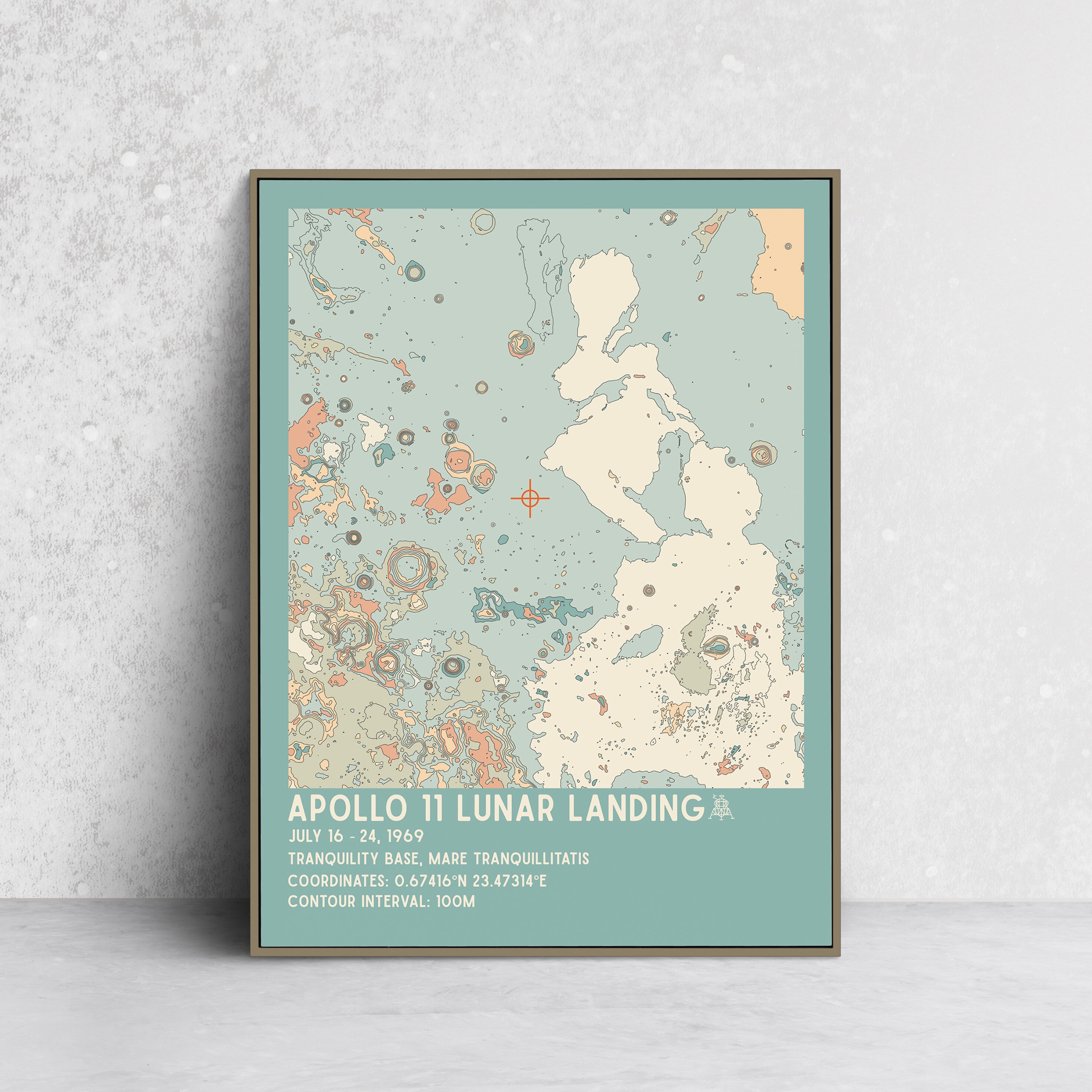 Tranquility Base Moon Map