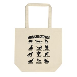 AMERICAN CRYPTIDS crypto Zoology Chart Eco Tote Bag - Etsy