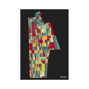 BEVERLY CHICAGO Neighborhood Map - Fine Art Giclée Print - Museum ...