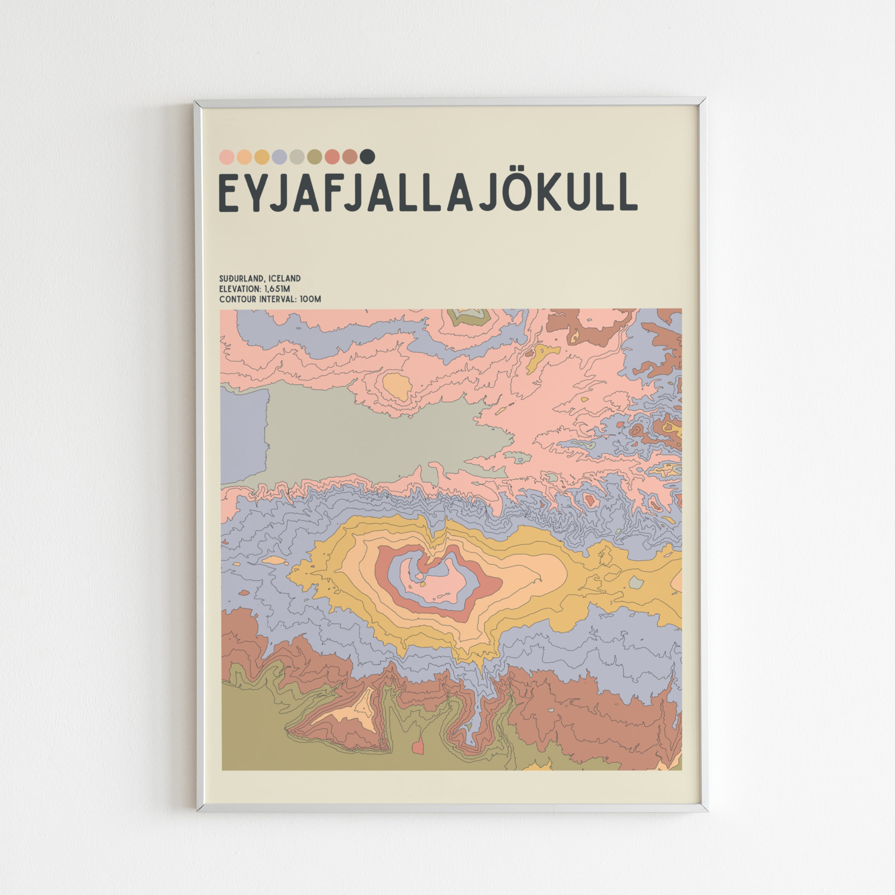 Eyjafjallajokull Map
