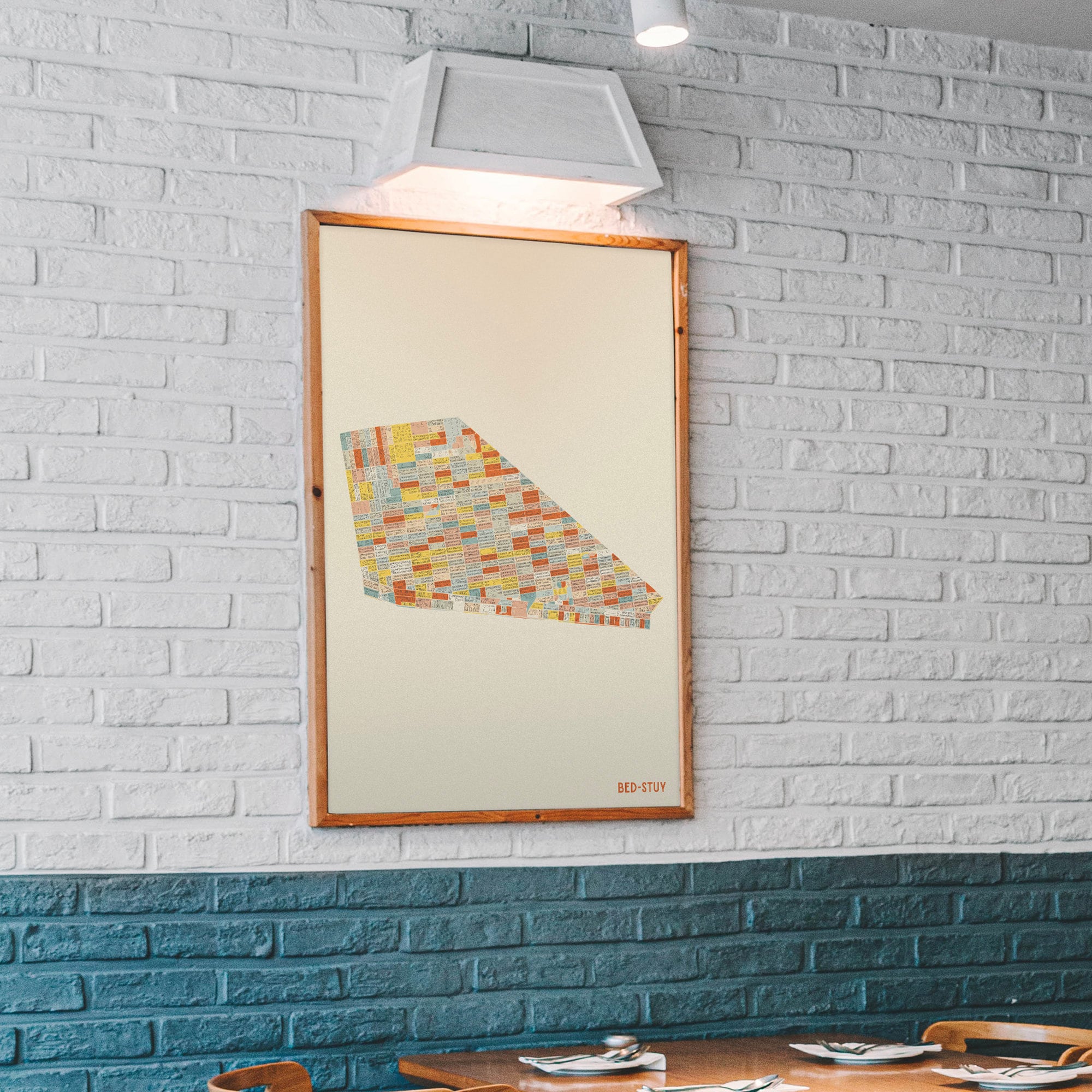 BED-STUY BROOKLYN Map Fine Art Giclée Print Museum Quality | Etsy