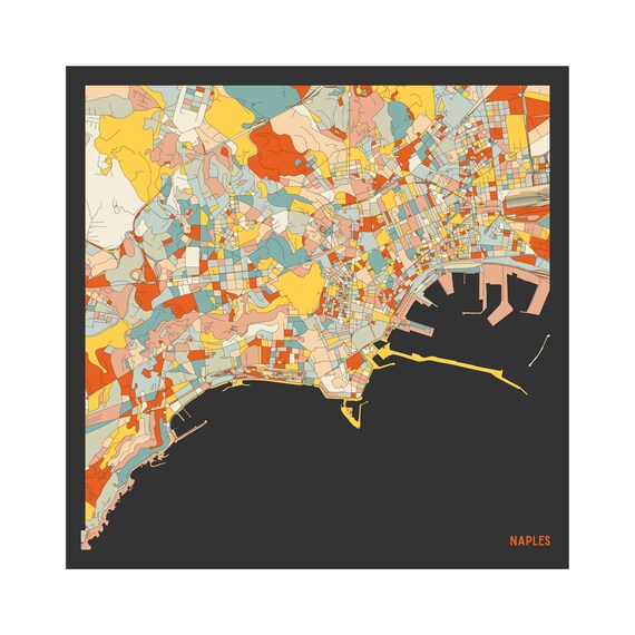 Naples Italy Neighborhood Map For Kids