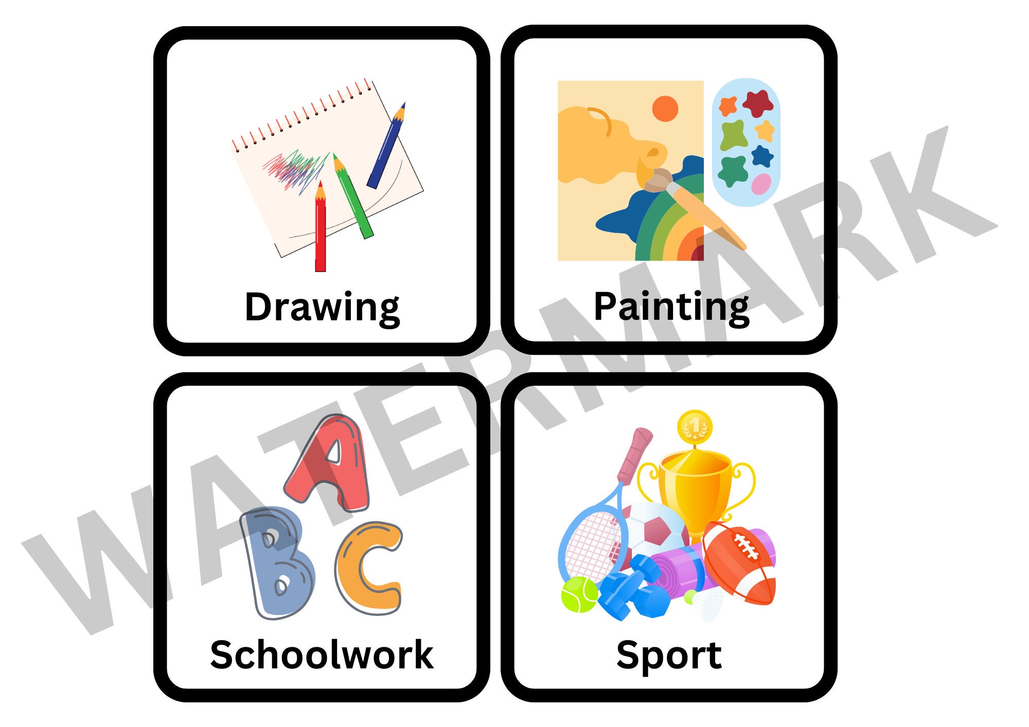 First Then Chart With Action Cards Bluey Theme - Etsy