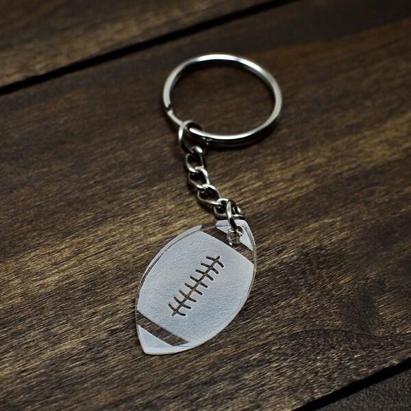 Football Keychain - Etsy