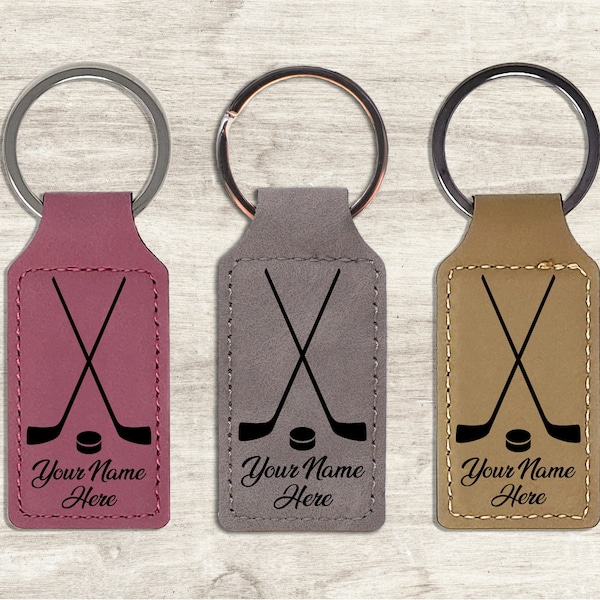 Hockey Keychain - Etsy