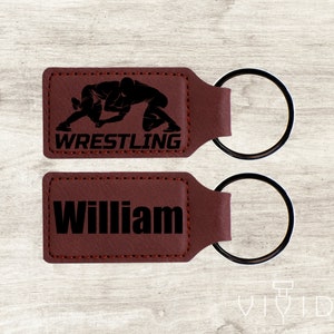 Personalized Wrestling Keychain - Custom Gift for Wrestling Coach ...