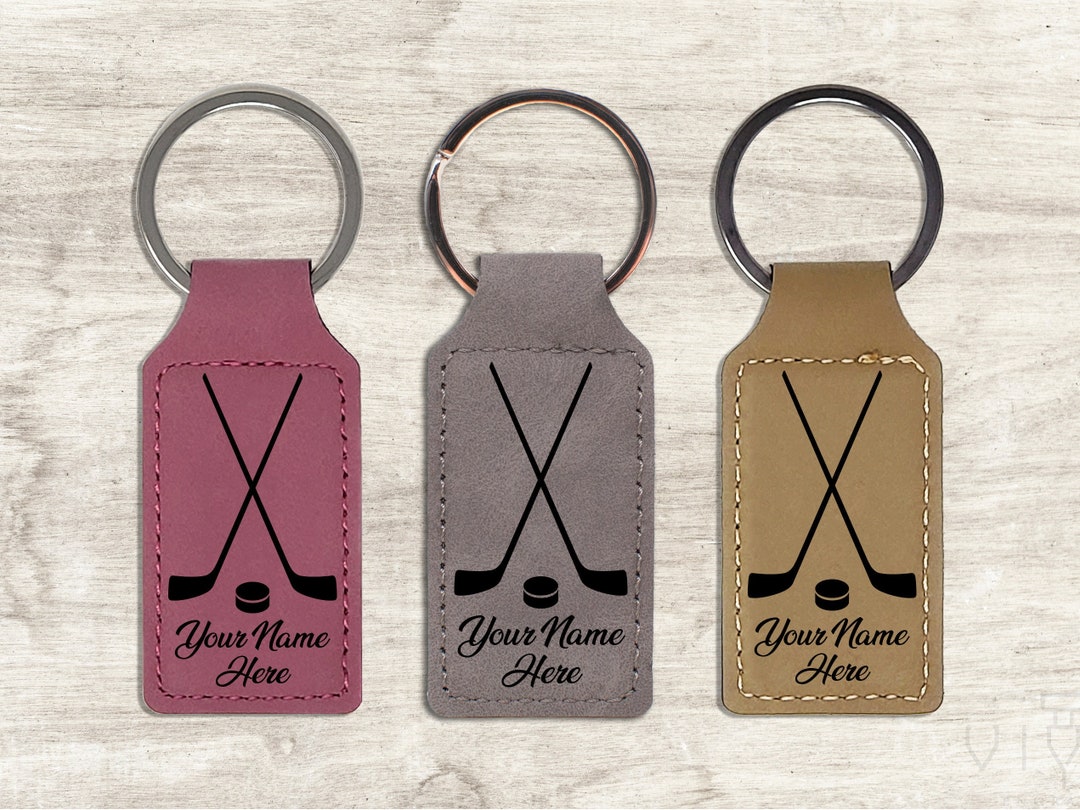 Personalized Hockey Keychain With Name - Custom Hockey Team Gift ...