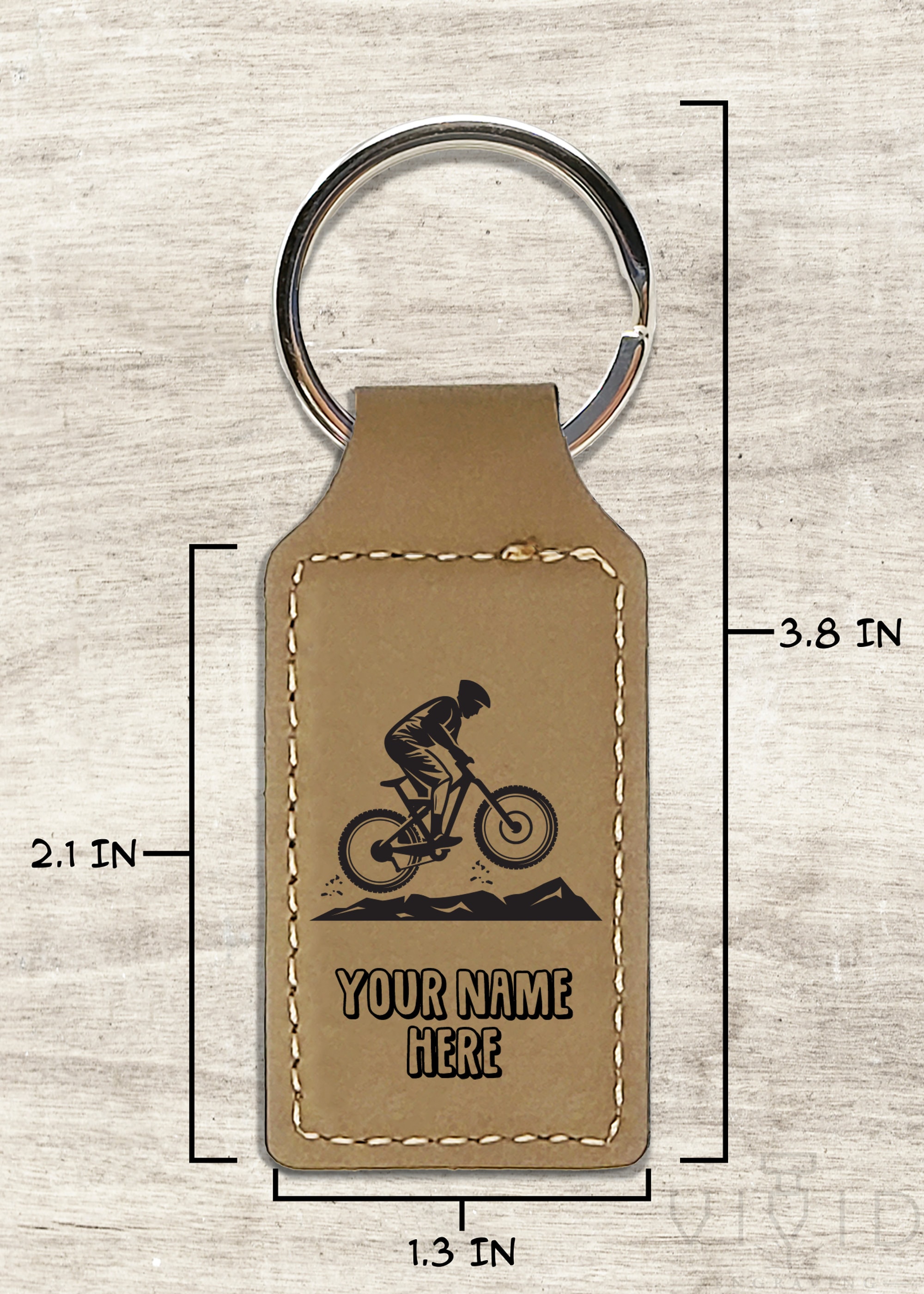 Personalized Mountain Biking Keychain Custom Gift for - Etsy