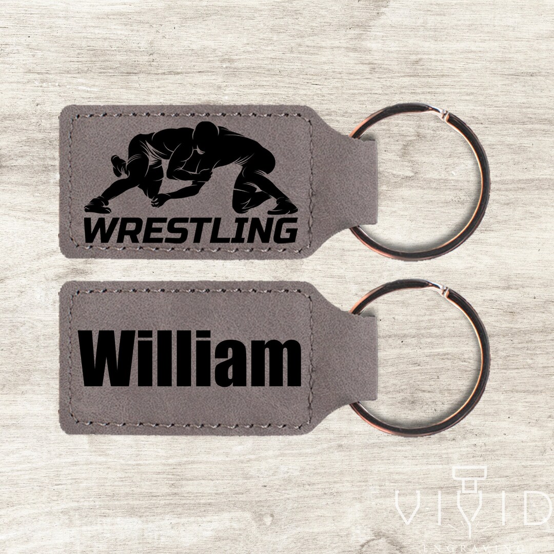Personalized Wrestling Keychain Custom Gift for Wrestling - Etsy