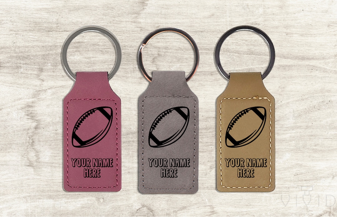 Personalized Football Keychain - Custom Gift for Football Coach ...