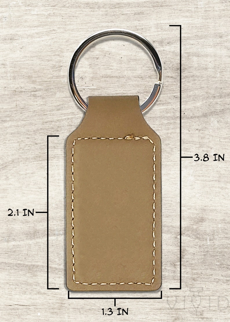 Personalized leather Keychain laser engraved keychain for | Etsy