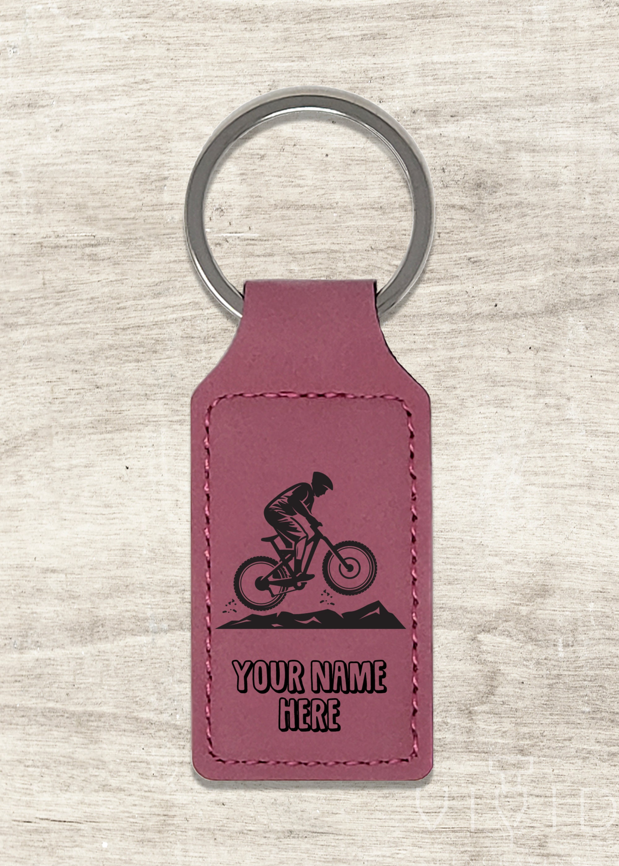 Personalized Mountain Biking Keychain Custom Gift for - Etsy