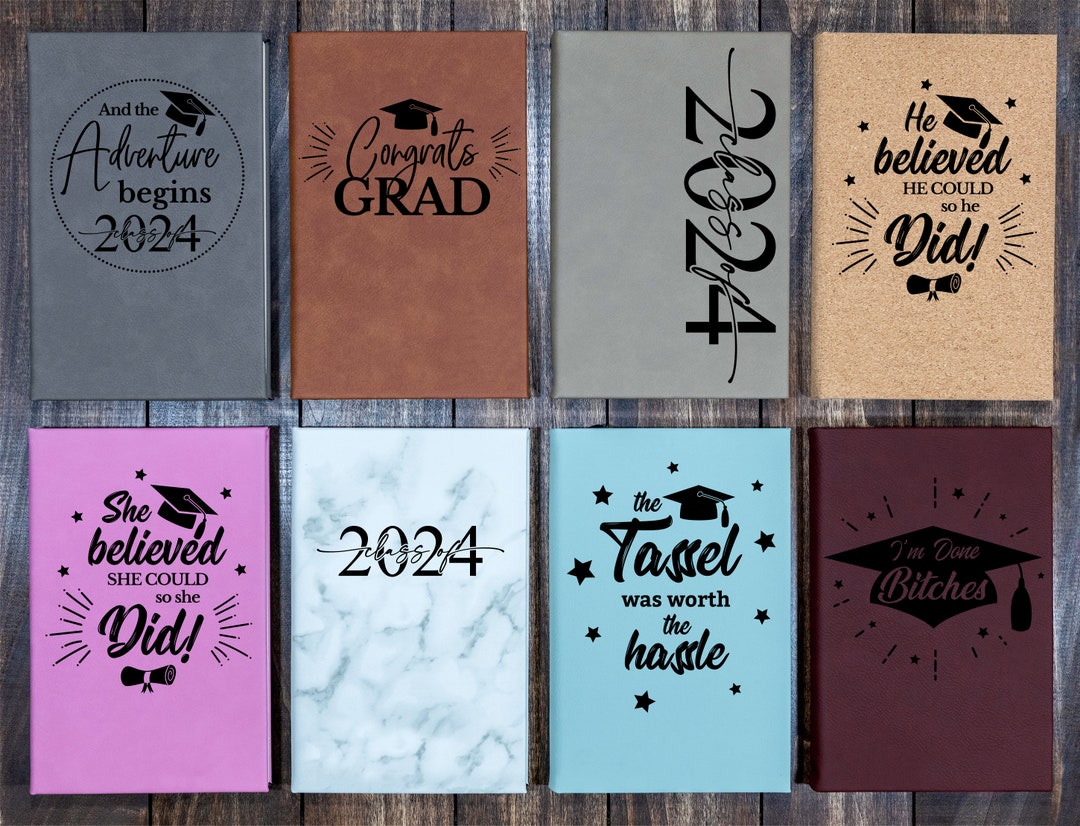 Class of 2024 Journal - Leather Graduation Writing Journal for Student ...