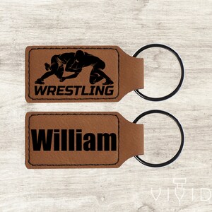 Personalized Wrestling Keychain - Custom Gift for Wrestling Coach ...