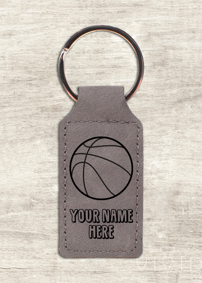 Personalized Basketball Keychain - Custom Gift for Basketball Coach ...