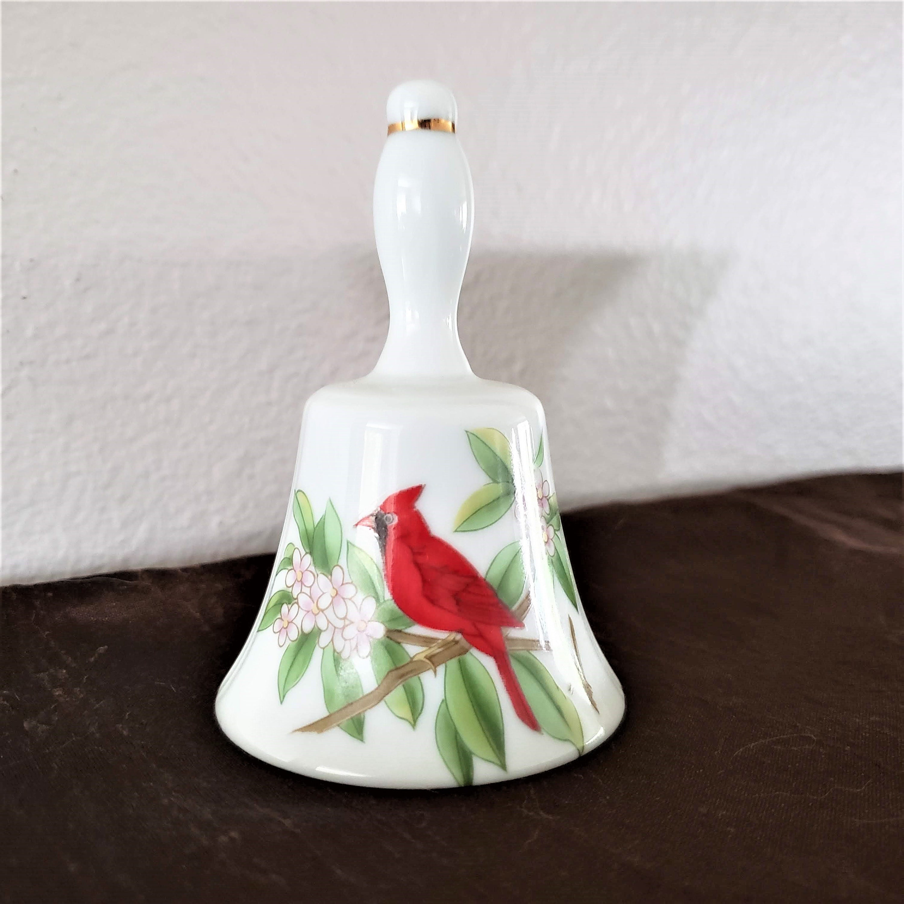 Lefton Cardinal #02599 4" Tall Porcelain Bell - Etsy