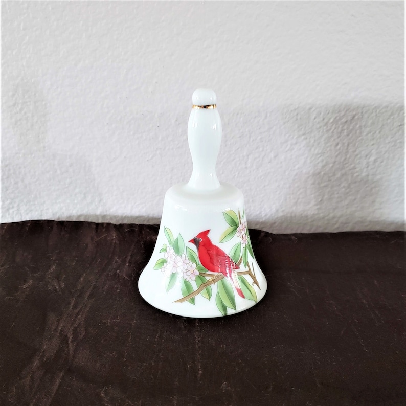 Lefton Cardinal #02599 4" Tall Porcelain Bell - Etsy