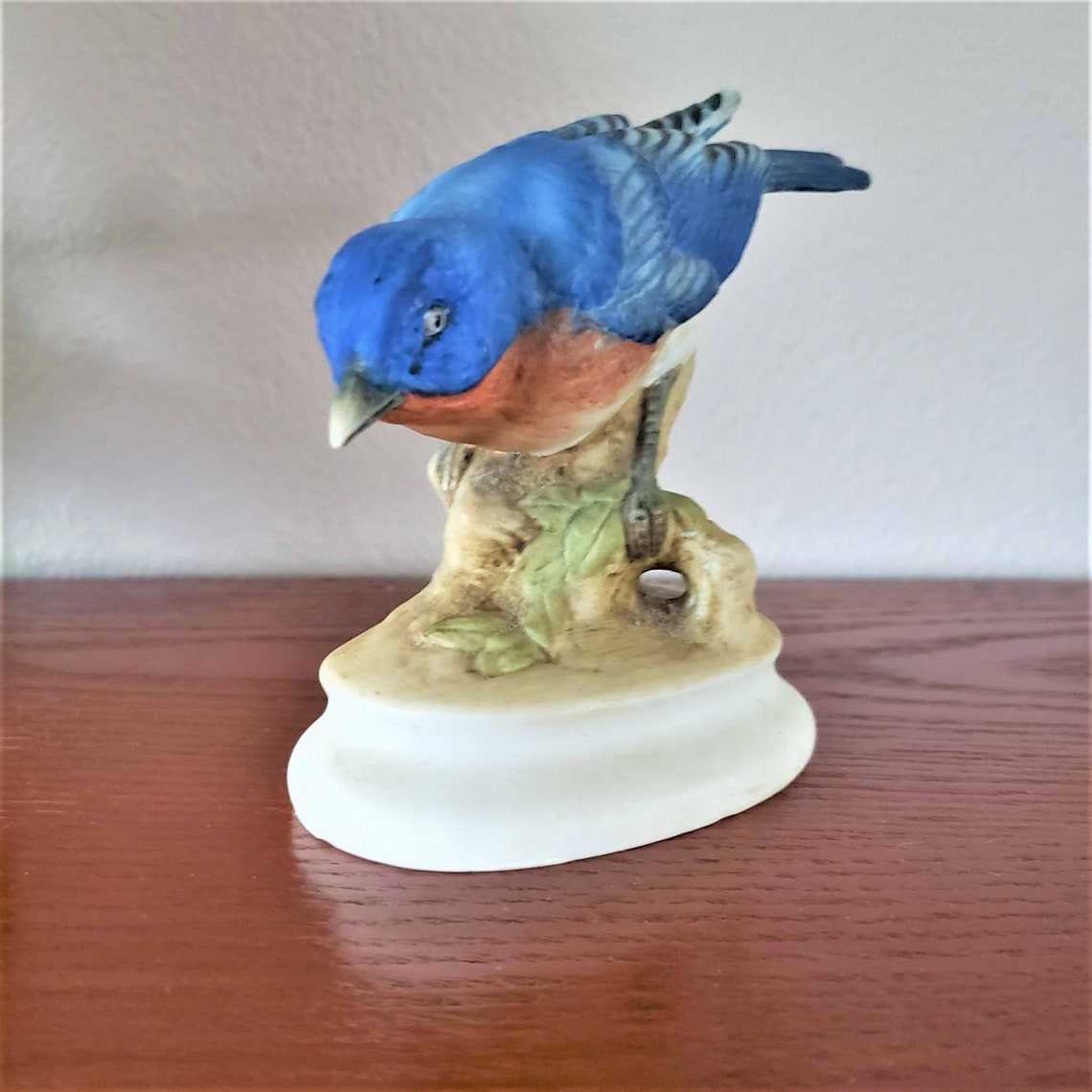 Lefton China Handpainted Bluebird Bisque Porcelain Figurine - KW395 - Etsy