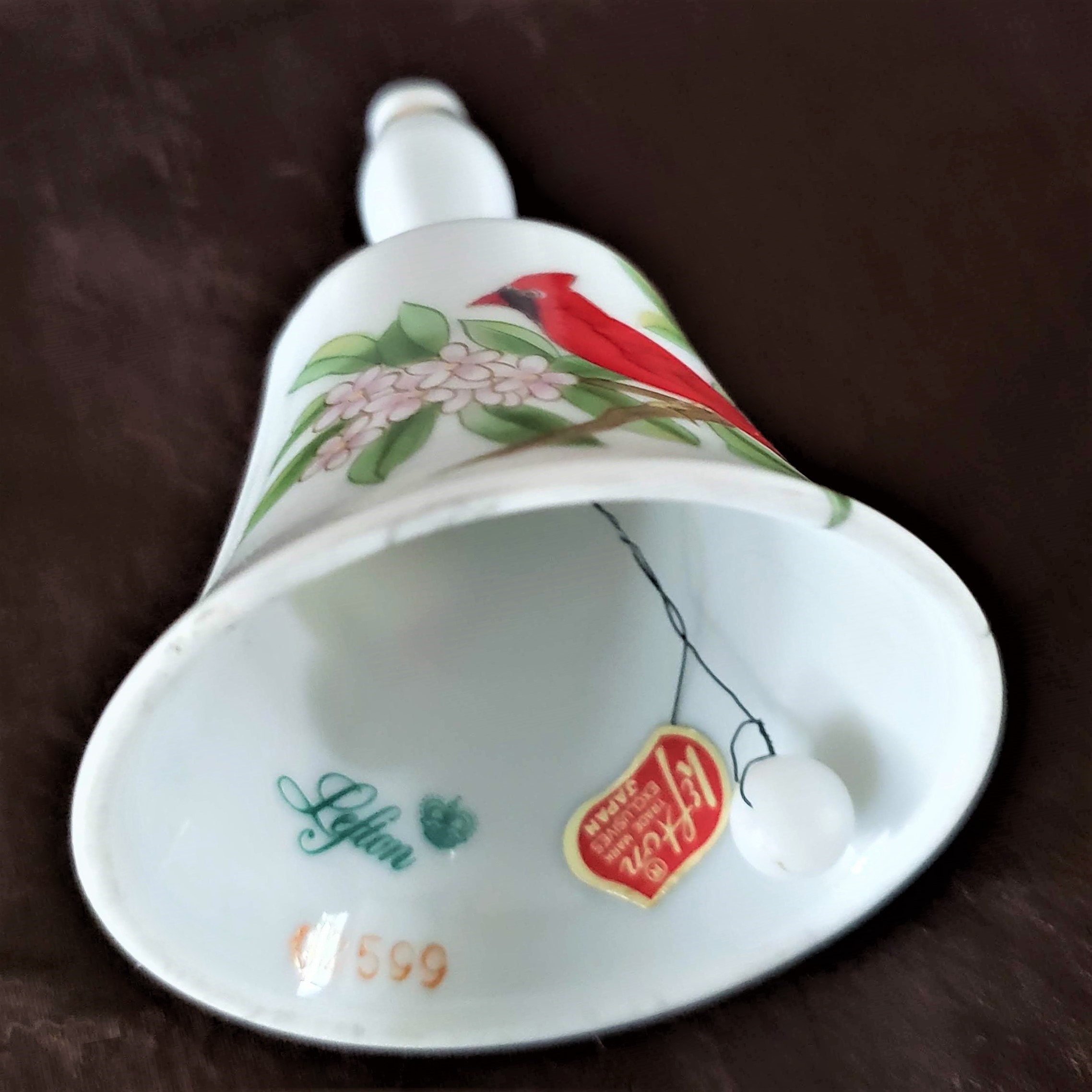 Lefton Cardinal #02599 4" Tall Porcelain Bell - Etsy
