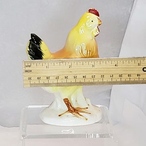 Cold Painted Yellow Hen Chicken Porcelain Figurine Made in Japan - Etsy