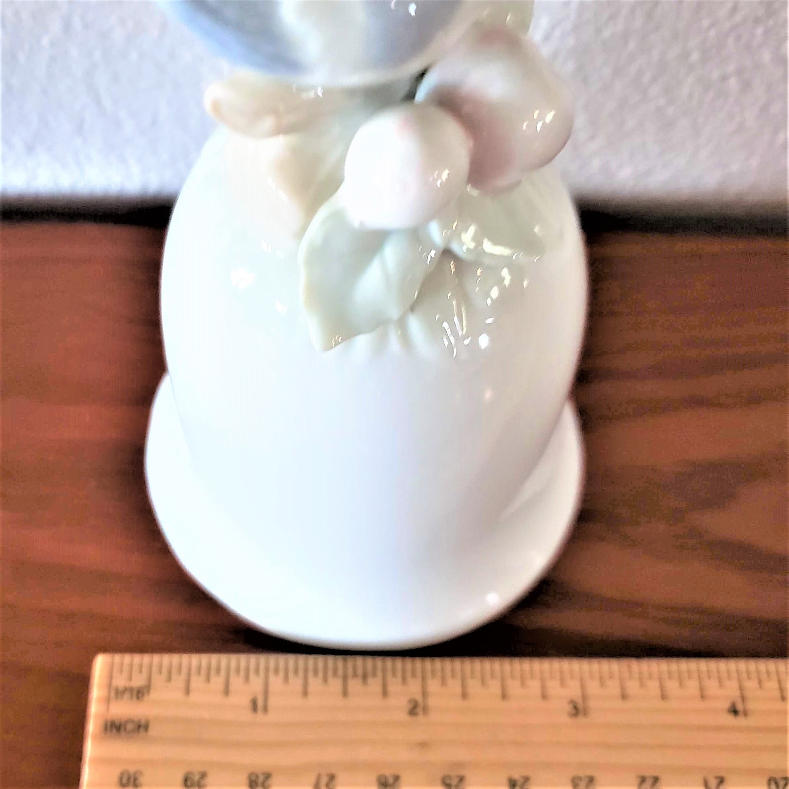 White Porcelain 5 1/4 Tall Porcelain Bell With Pastel Blue Jay - Etsy
