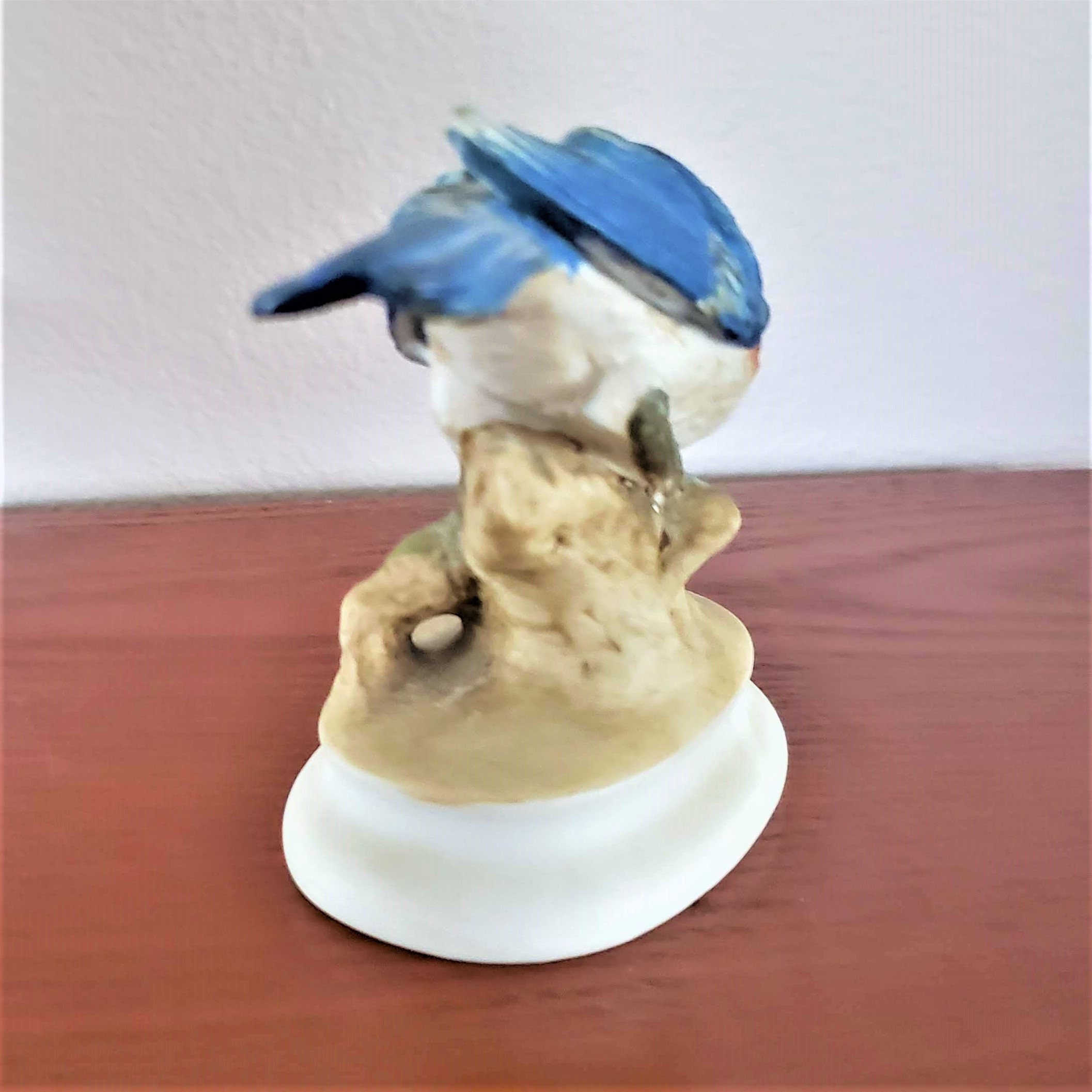 Lefton China Handpainted Bluebird Bisque Porcelain Figurine - KW395 - Etsy