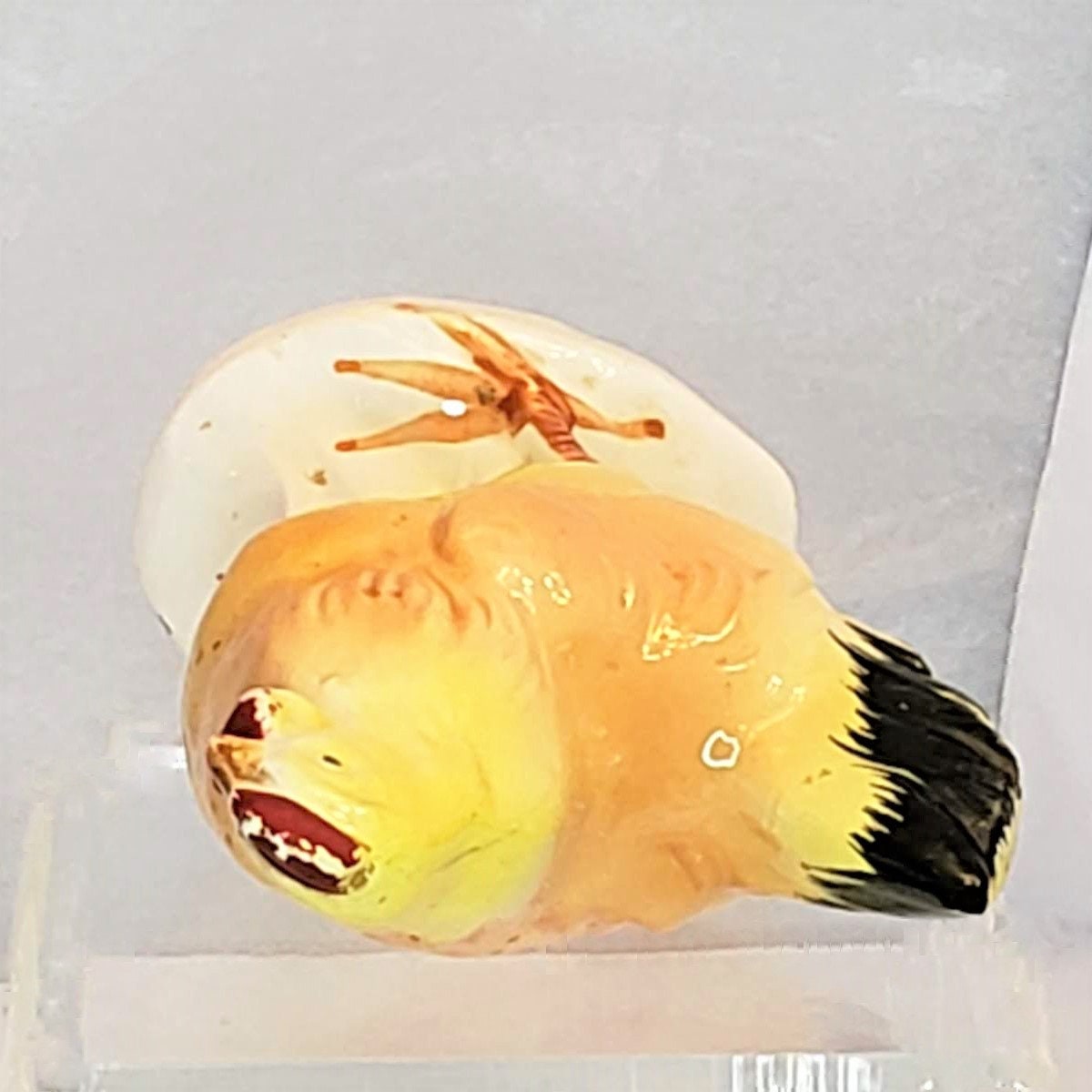 Cold Painted Yellow Hen Chicken Porcelain Figurine Made in Japan - Etsy