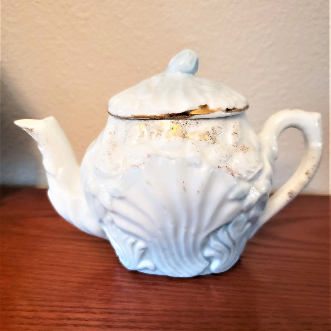 Small Sea Shell Shaped Tea Pot Unmarked - Etsy