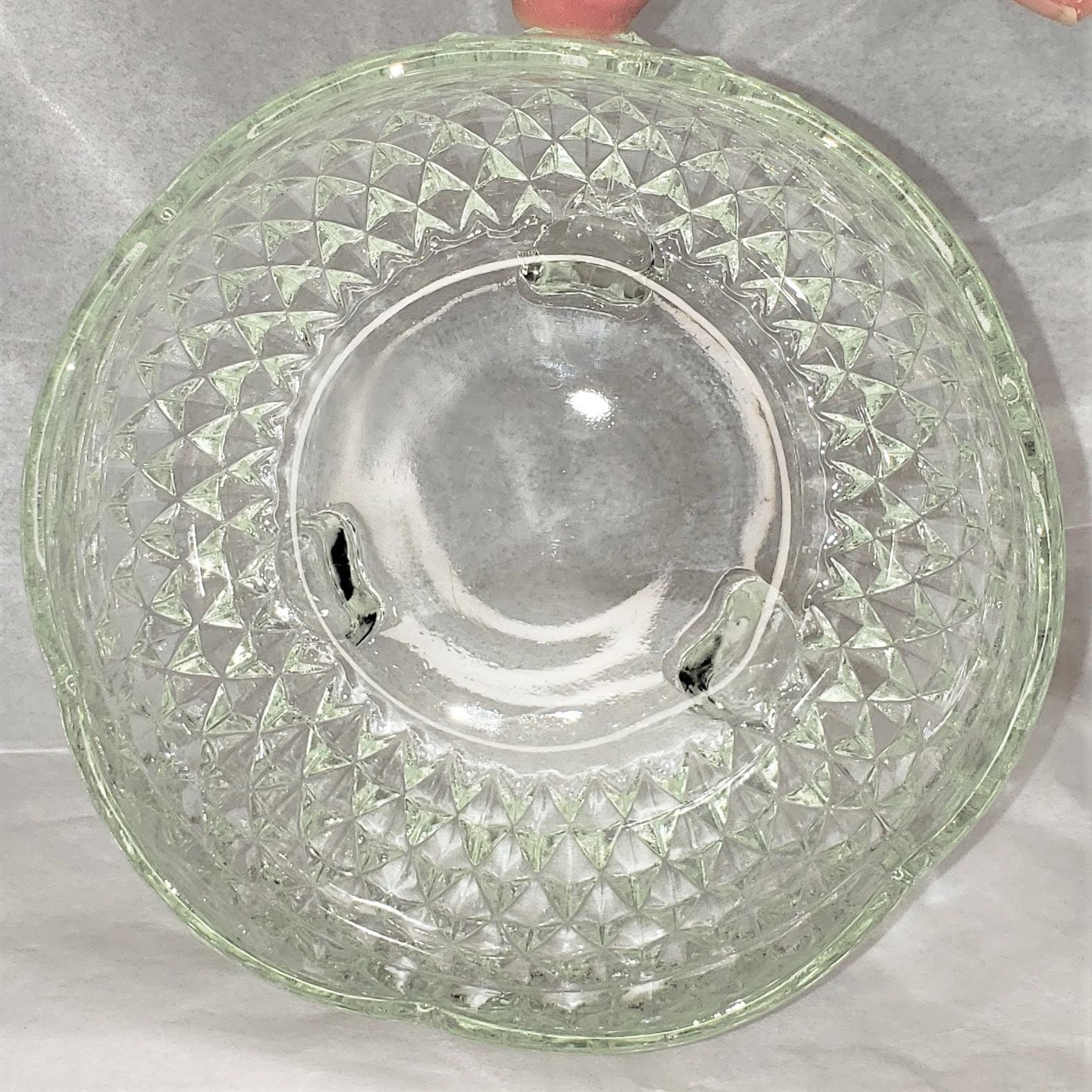 Tri-footed Diamond Pattern EAPG Bowl - Etsy