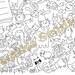 Animals Coloring Poster, Giant Coloring Poster, Doodle, Animals ...