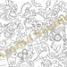 Animals Coloring Poster, Giant Coloring Poster, Doodle, Animals ...